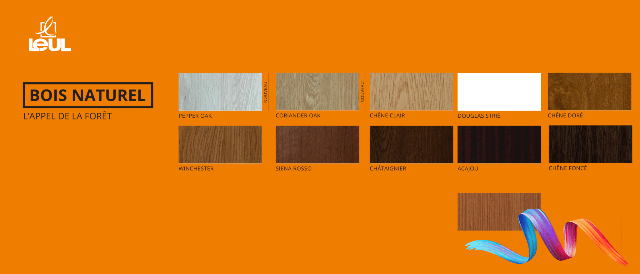 Nouveau nuancier PVC - LEUL Menuiseries